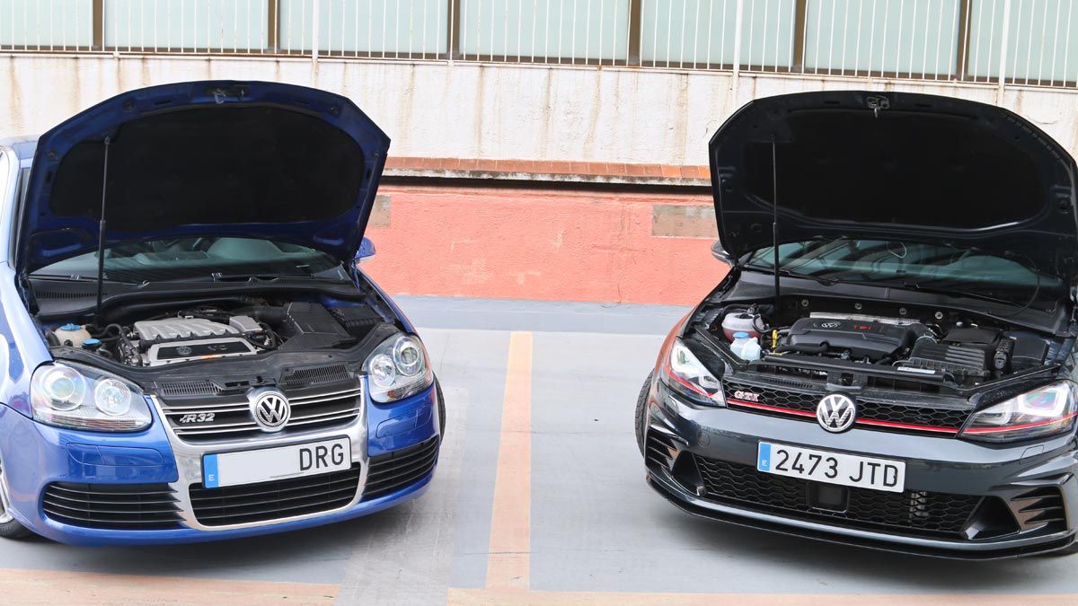 El downsizing a prueba: Volkswagen Golf R32 ‘vs’ Volkswagen Golf GTI ...